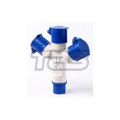 INDUSTRIAL MULTI SOCKET 16A 3 PIN 3 WAY 220-240V~ IP44 6H - Tin Aik ...